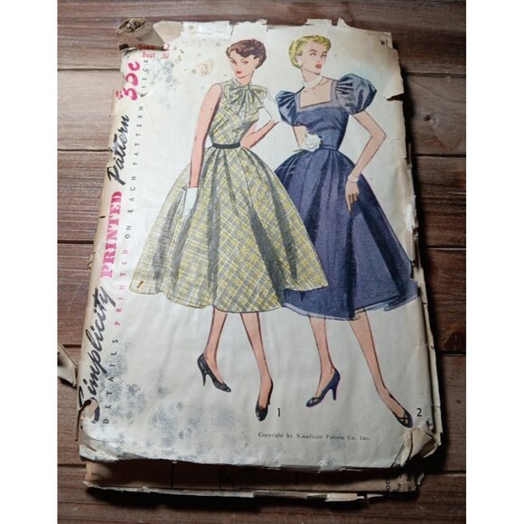 Simplicity | Office | Simplicity 3845 Sewing Pattern 4s Dress Fit Flare ...